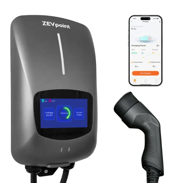 Wave – 7.5kW Smart Wall box EV Charger – Zero Energy